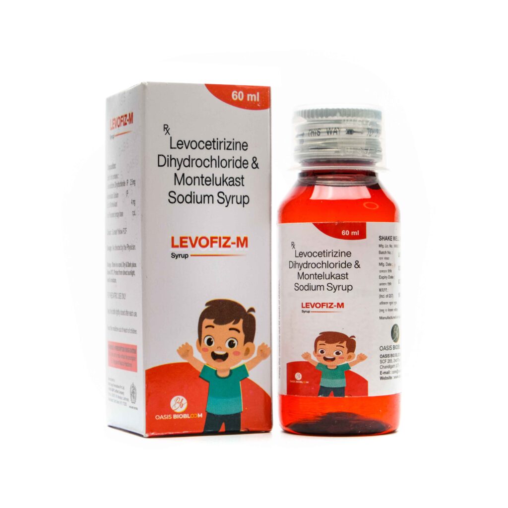 LEVOFIZ-M Syrup - Allergy & Asthma Relief for Kids | Oasis BioBloom